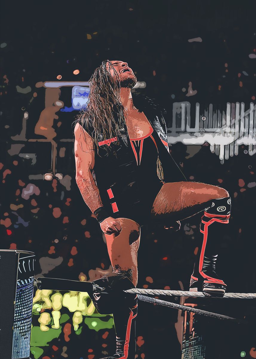 'Butch WWE' Poster, picture, metal print, paint by Benny Jacobs | Displate