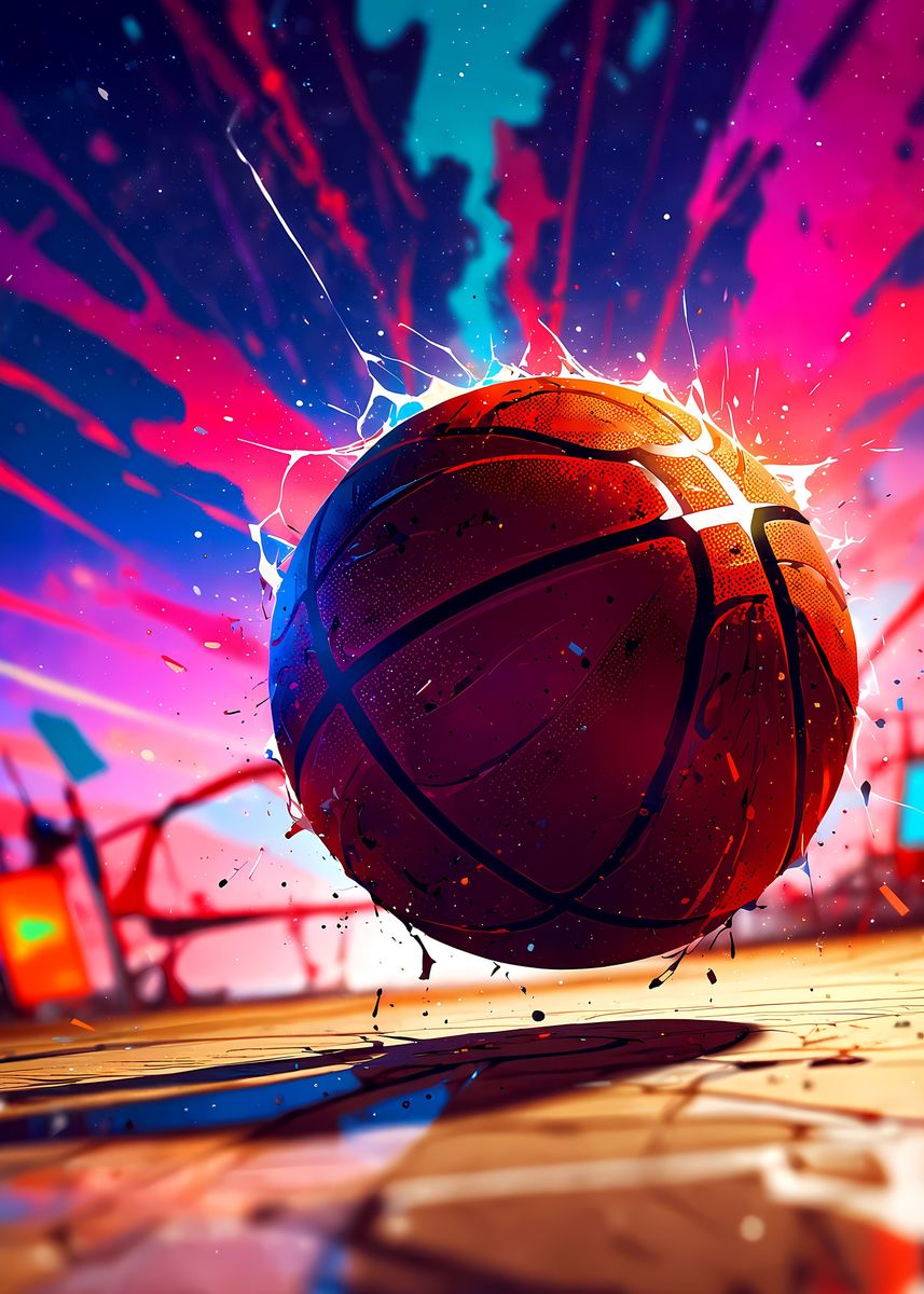 'Basketball Legend Unleash' Poster, picture, metal print, paint by ...