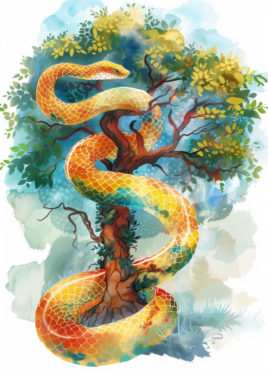 'Dragon Snake Cartoon' Poster, picture, metal print, paint by chynna ...
