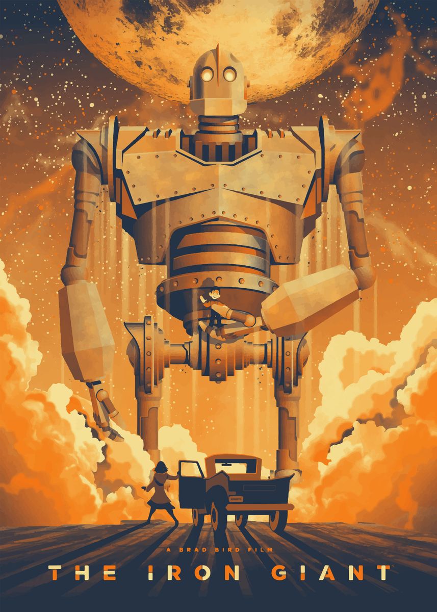 'the iron giant' Poster, picture, metal print, paint by adamz art ...
