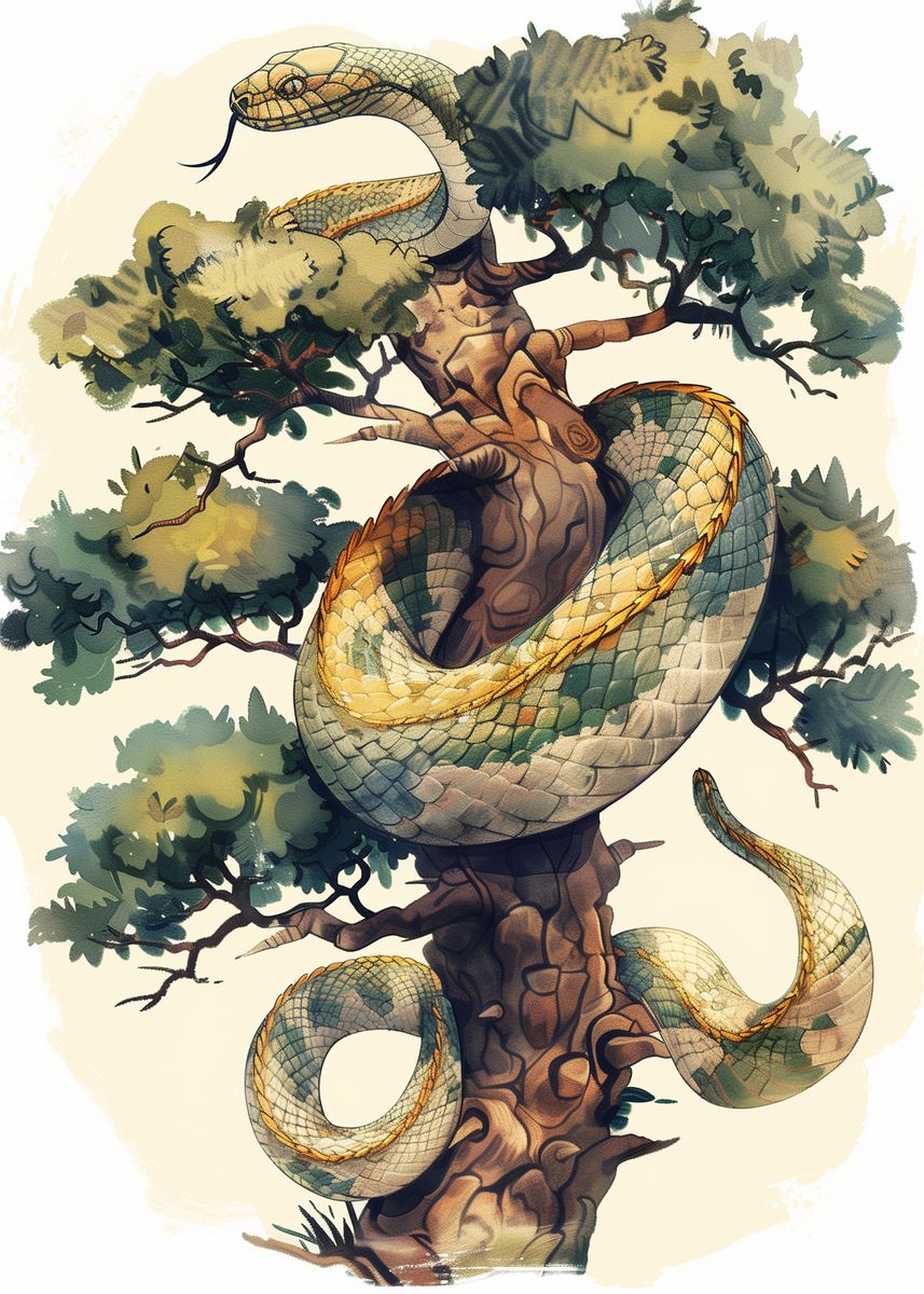 'Dragon snake Cartoon' Poster, picture, metal print, paint by chynna ...