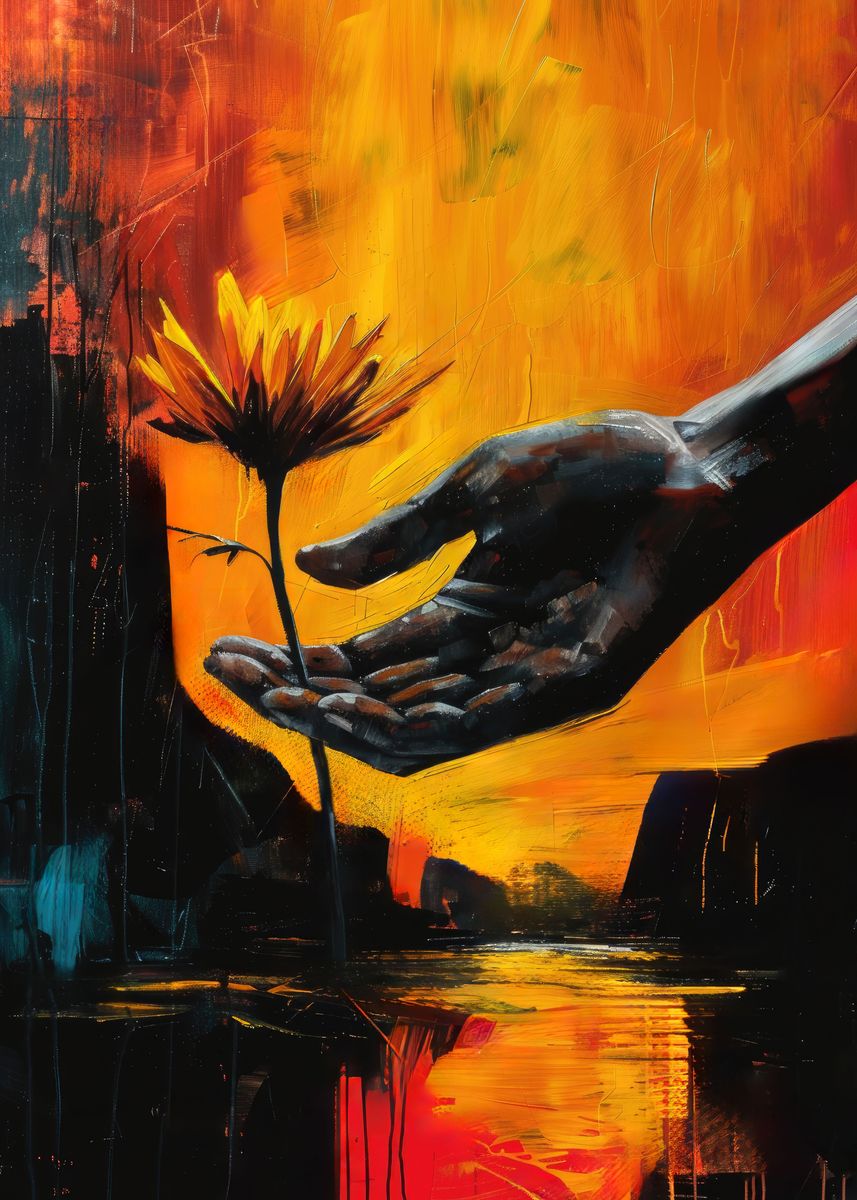 'Hand of Nature' Poster, picture, metal print, paint by Michael Mattler ...