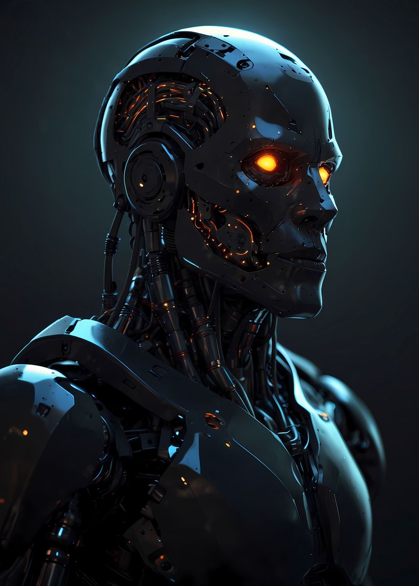 'Future of Robotics' Poster, picture, metal print, paint by Shamoon ...