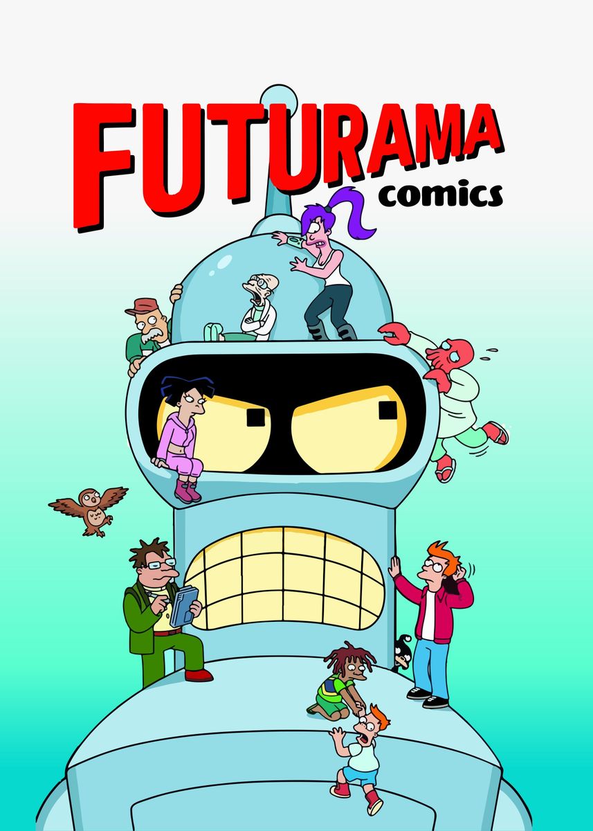 'Futurama Humor Robot' Poster, picture, metal print, paint by Santos ...