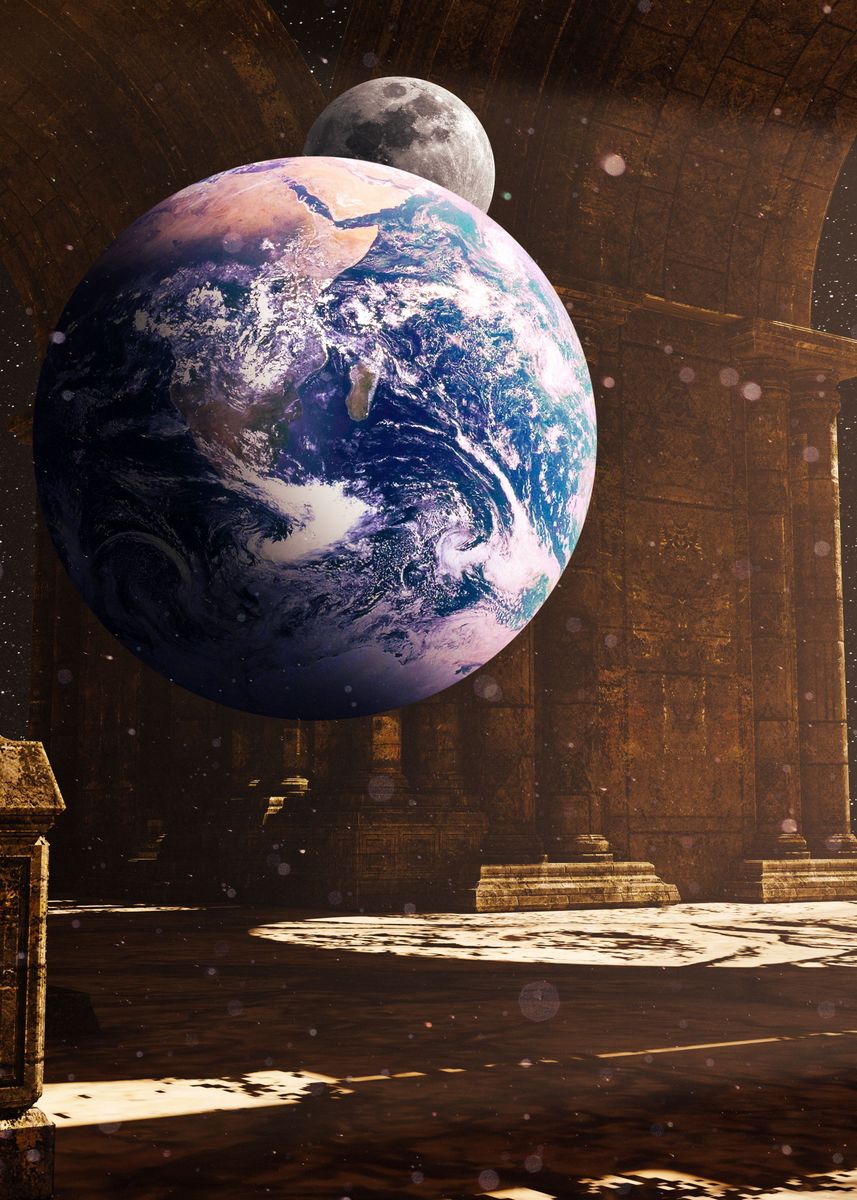 'Planet Room' Poster, picture, metal print, paint by Shaheen Khan ...
