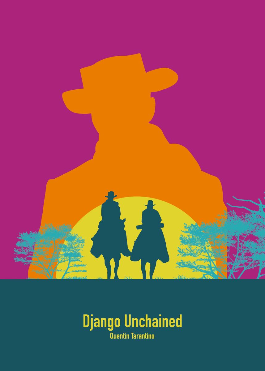 'Django' Poster, picture, metal print, paint by fay list.art | Displate