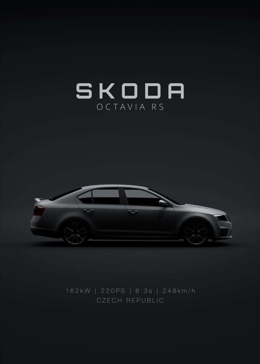 '2015 Skoda Octavia RS ' Poster, picture, metal print, paint by 21 MXM ...