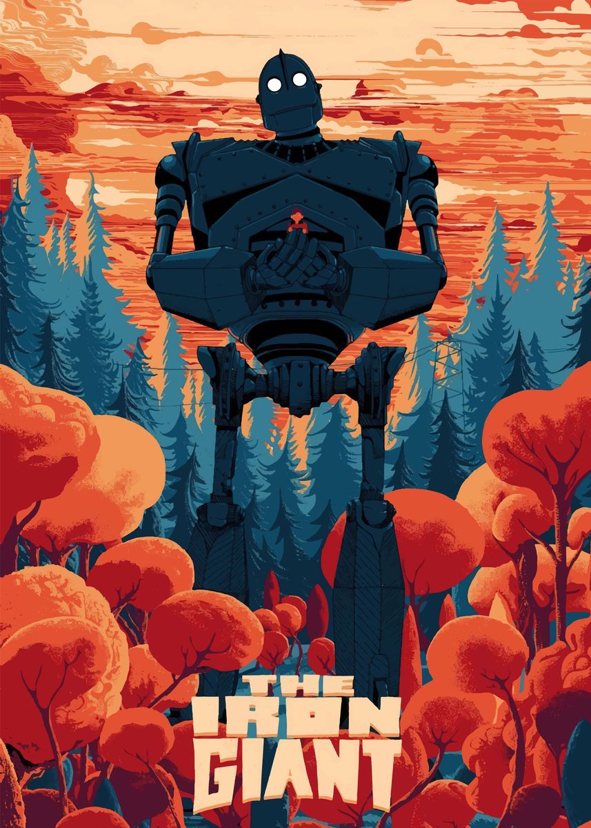 'the iron giant' Poster, picture, metal print, paint by adamz art ...