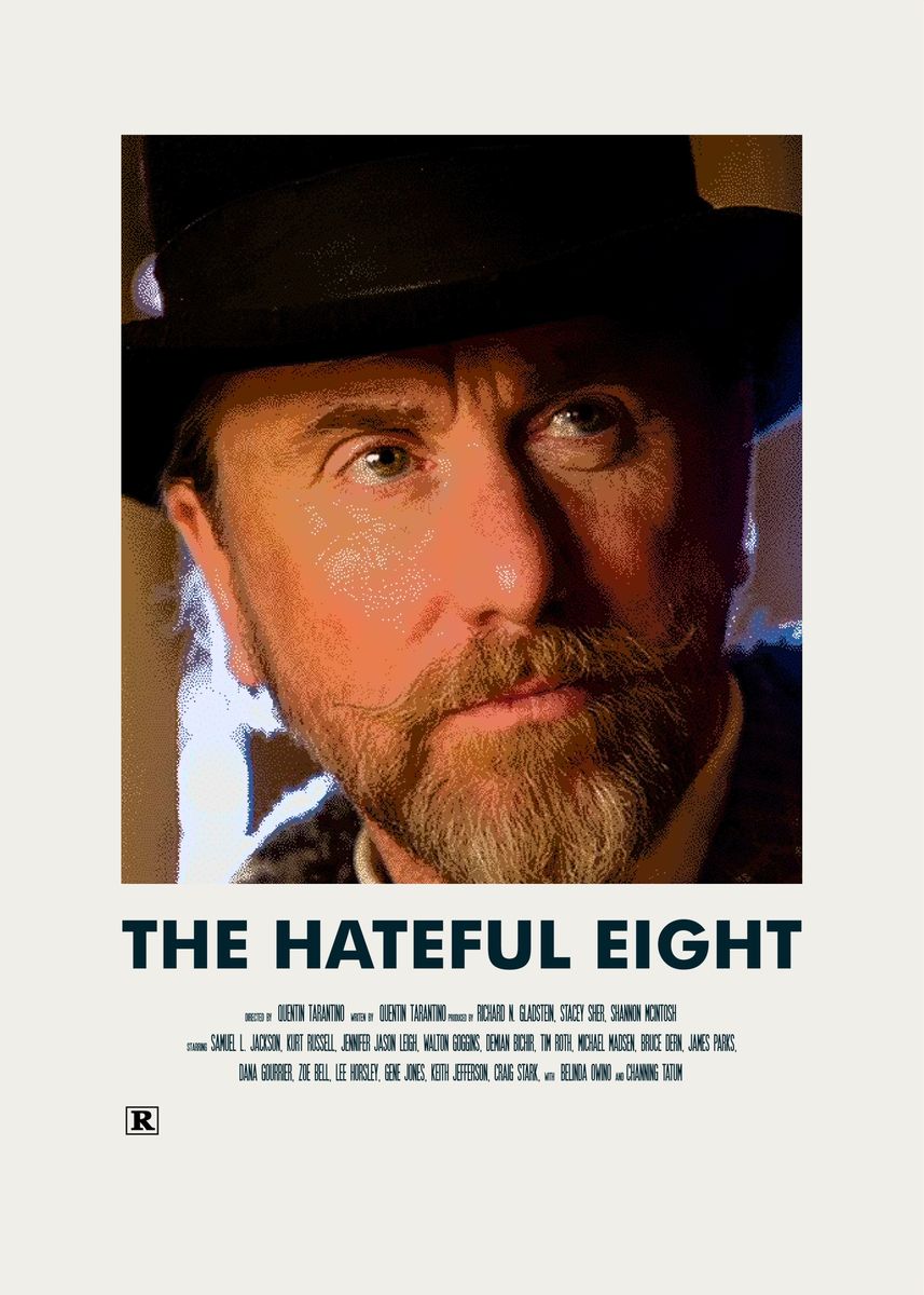 'the hateful eight' Poster, picture, metal print, paint by The Artnesia ...