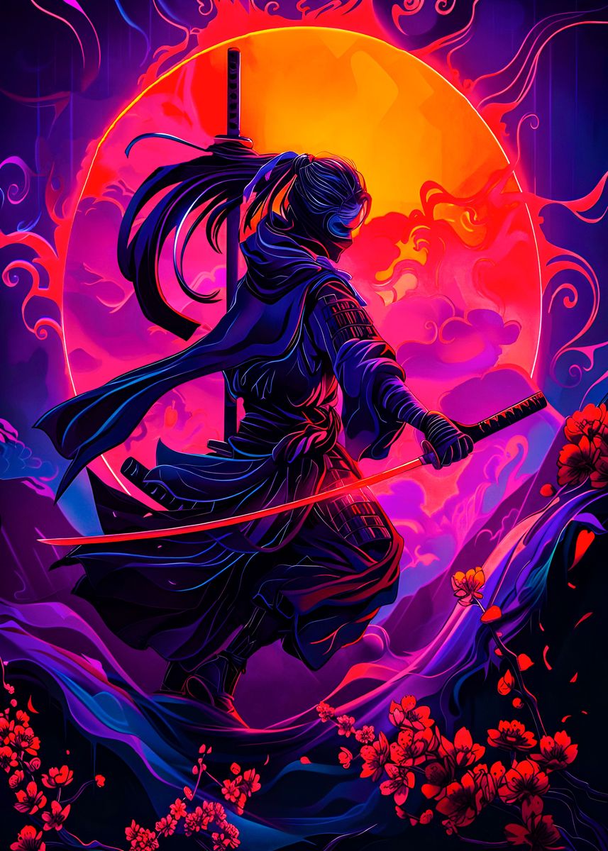 'Ninja posters ' Poster, picture, metal print, paint by Juan lee | Displate