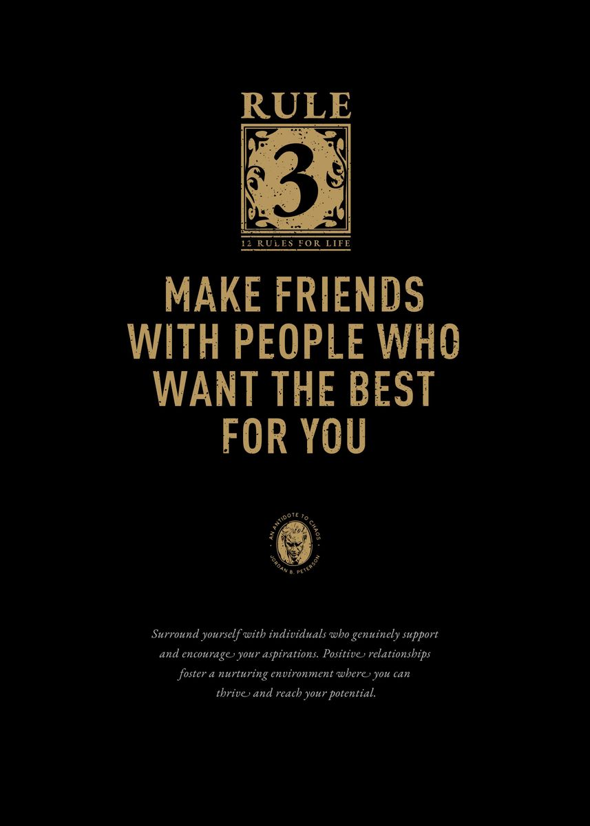 'Jordan Peterson RULE 3' Poster, picture, metal print, paint by Pong ...