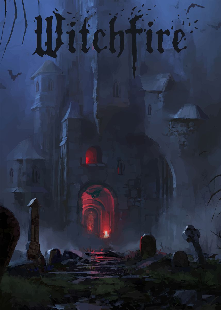 'witchfire' Poster, picture, metal print, paint by Abil Qubil | Displate