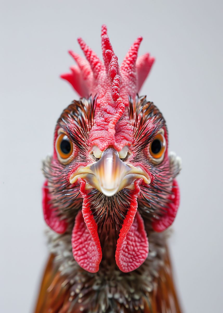 'Chicken Face' Poster, picture, metal print, paint by Henning Seiffert ...