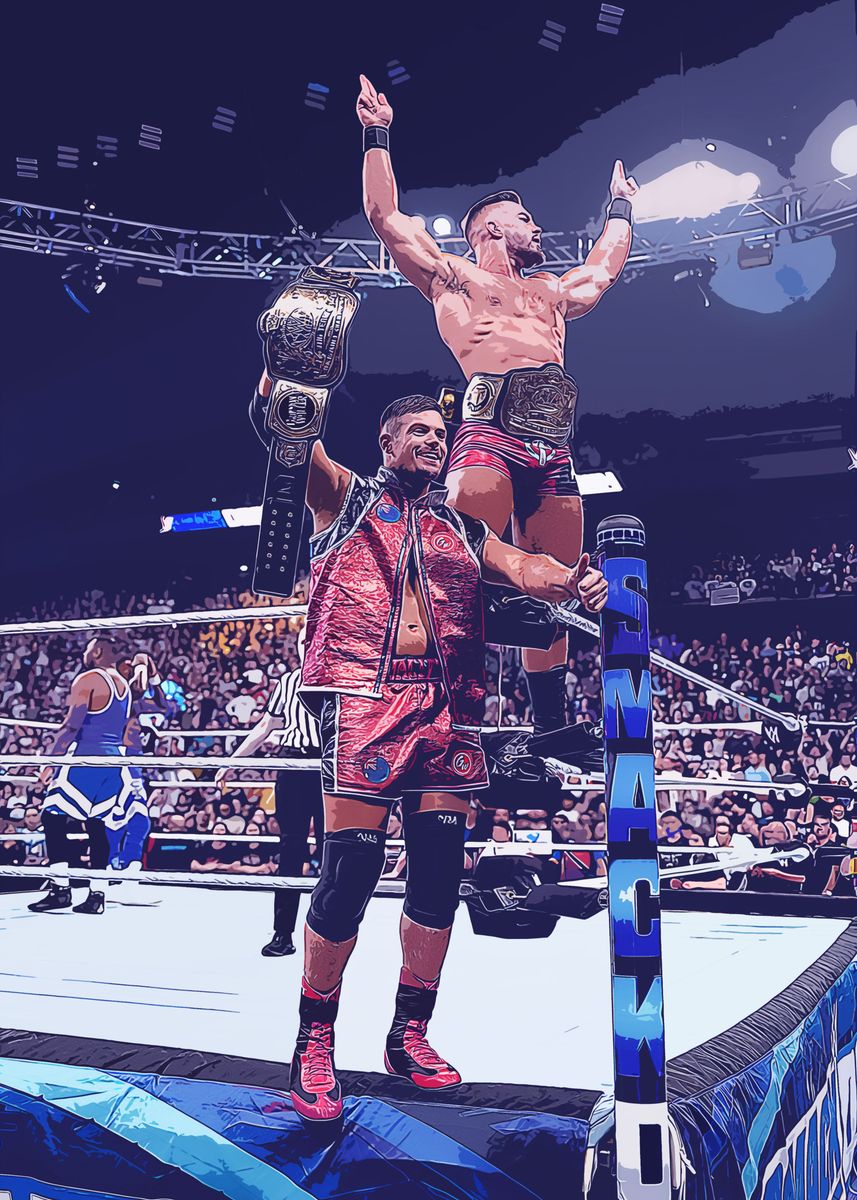 'Grayson Waller ' Poster, picture, metal print, paint by Benny Jacobs ...