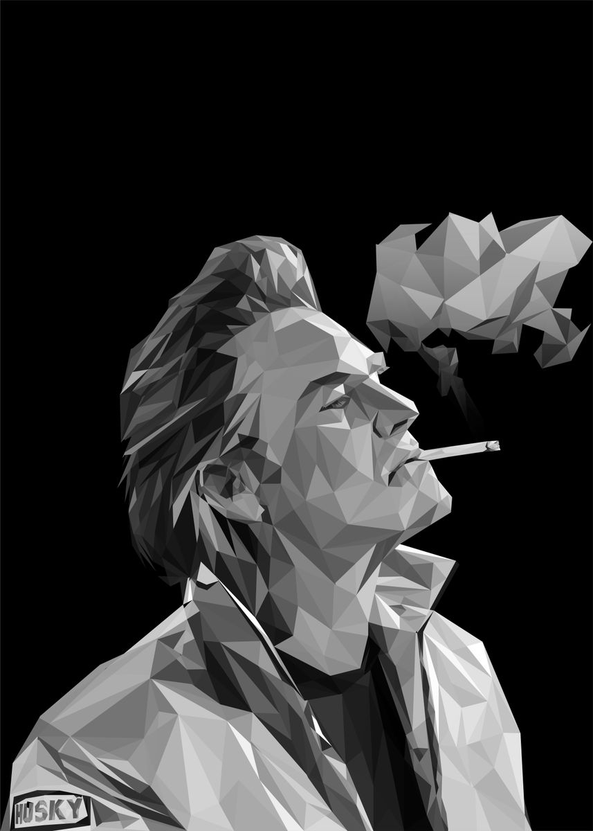 'stuntman mike' Poster, picture, metal print, paint by Lowpoly Posters ...
