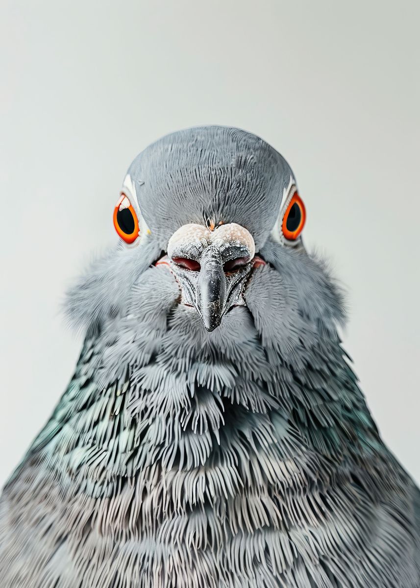 'Pigeon Face' Poster, picture, metal print, paint by Henning Seiffert ...