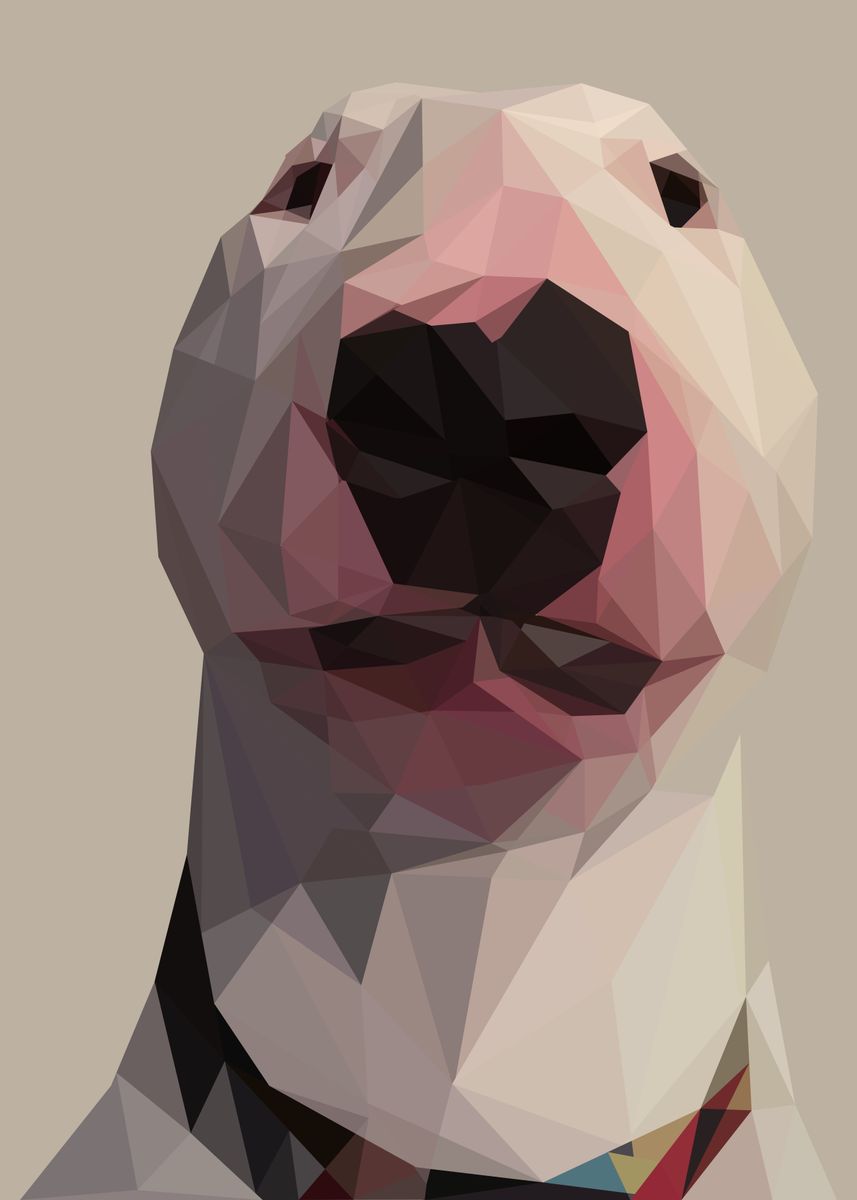 'walter dogs meme' Poster, picture, metal print, paint by Lowpoly ...