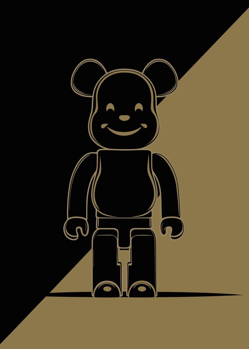 'Golden bearbrick' Poster, picture, metal print, paint by Boon Edgar ...