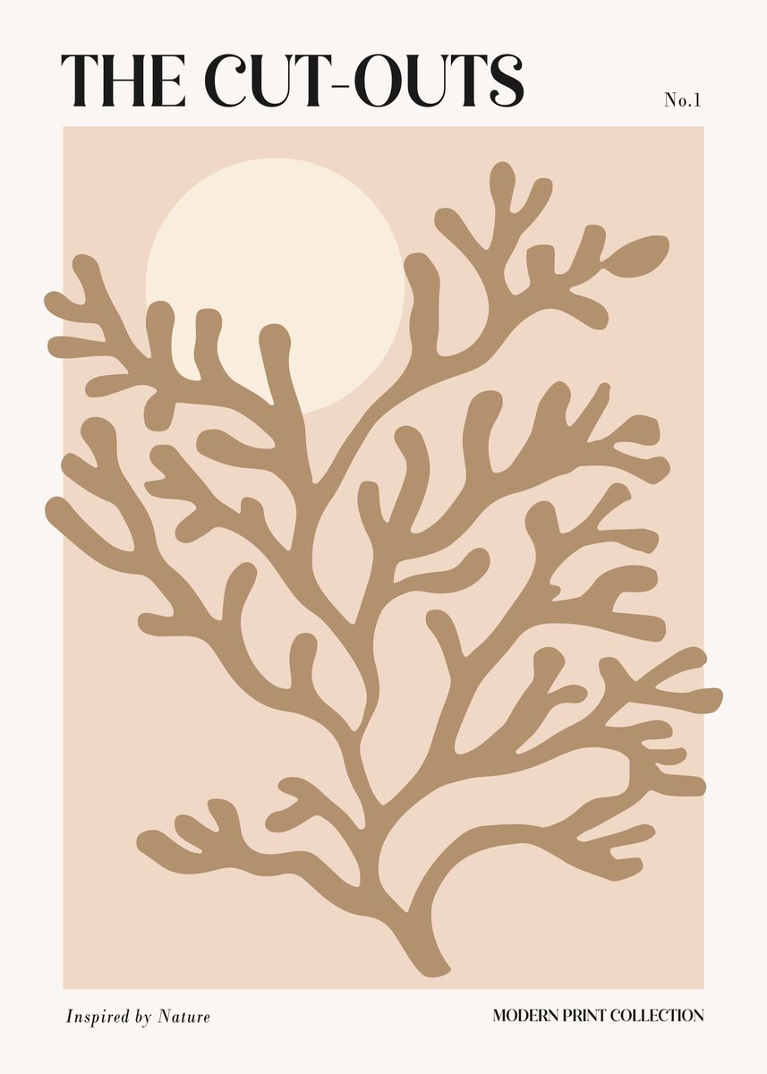 'Modern Nature Design' Poster, picture, metal print, paint by ...