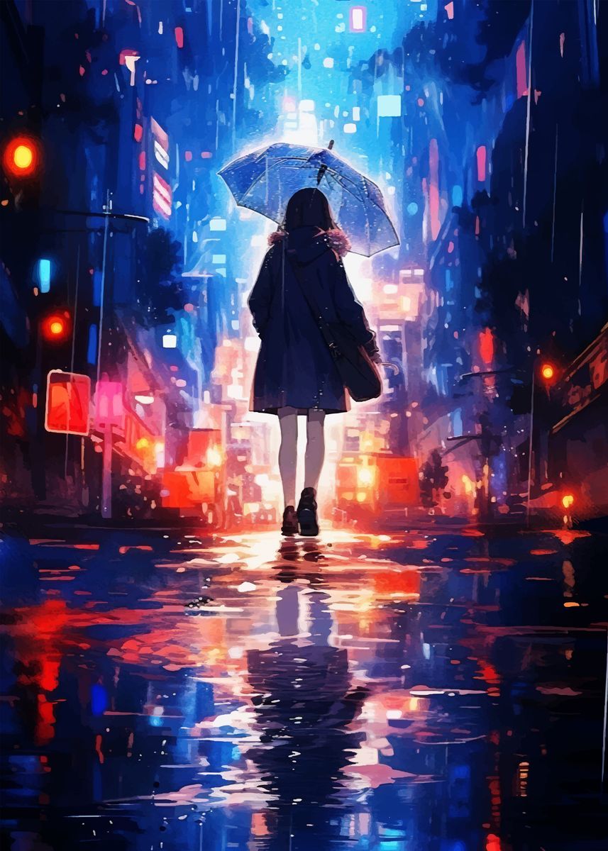 'ANIME CUTE' Poster, picture, metal print, paint by haura k | Displate