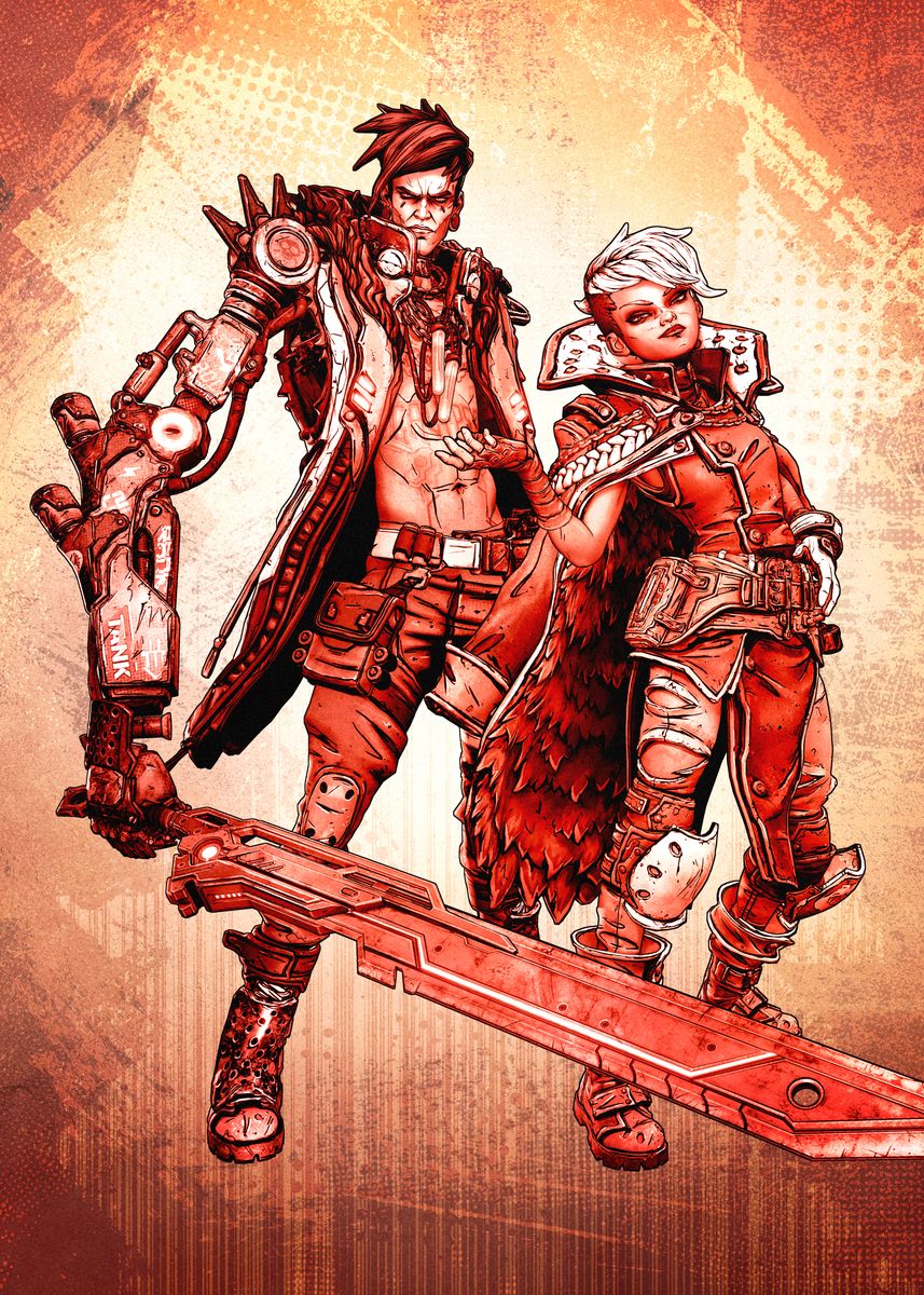 'Calypso Twins Banner' Poster, picture, metal print, paint by ...