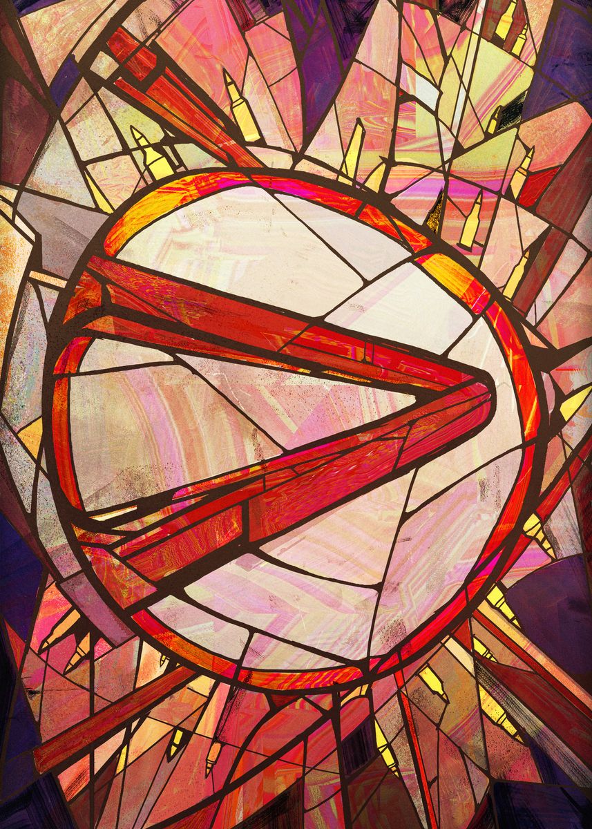 'COV Stained Glass' Poster, picture, metal print, paint by Borderlands ...