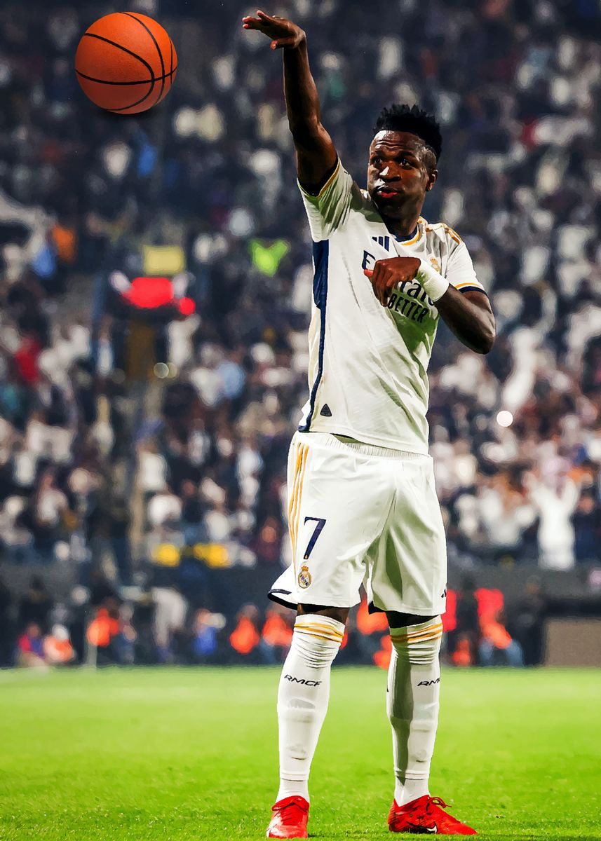 'Vini Football Player' Poster, picture, metal print, paint by manga ...