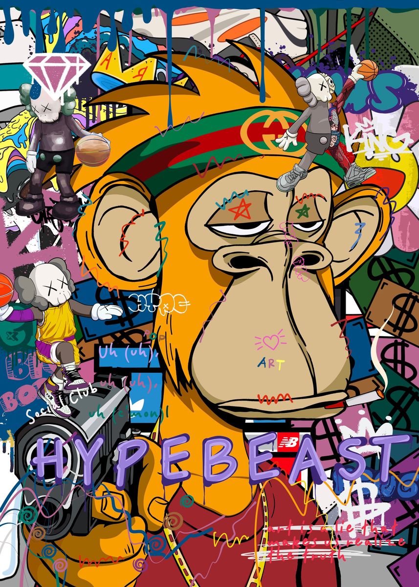 'Hype graffiti style' Poster, picture, metal print, paint by Mild pic ...