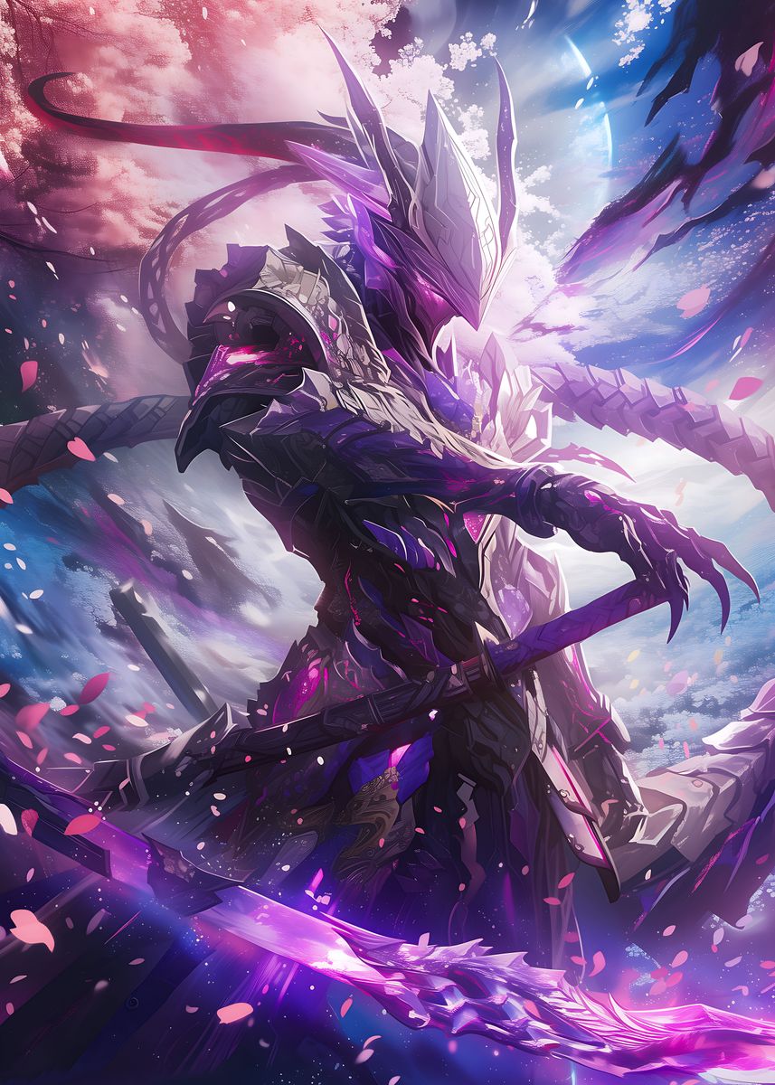 'Reaper Japanese Samurai' Poster, picture, metal print, paint by ...