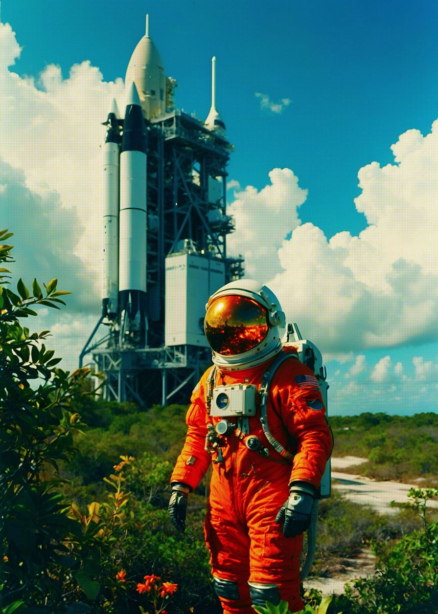 'Space Roket' Poster, picture, metal print, paint by Savinda | Displate