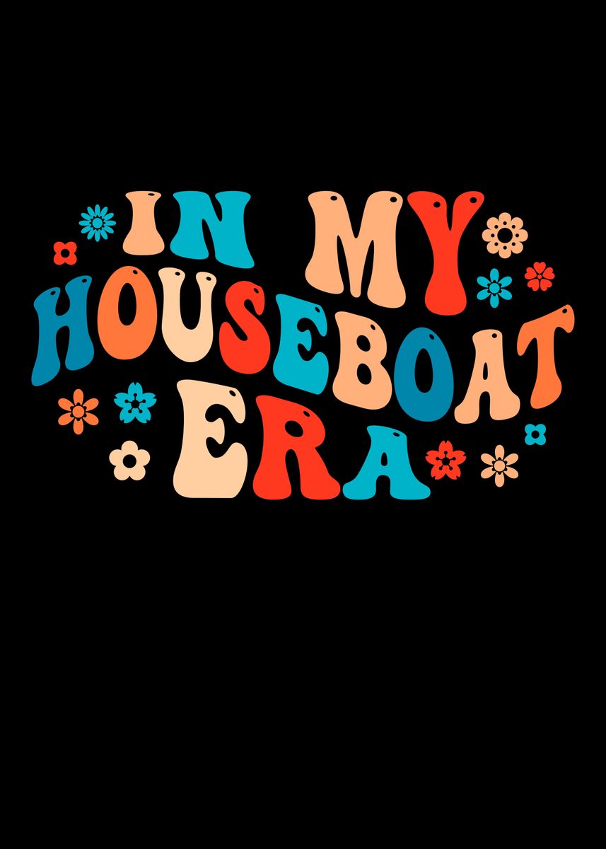 'Houseboat Design' Poster, picture, metal print, paint by Michael ...