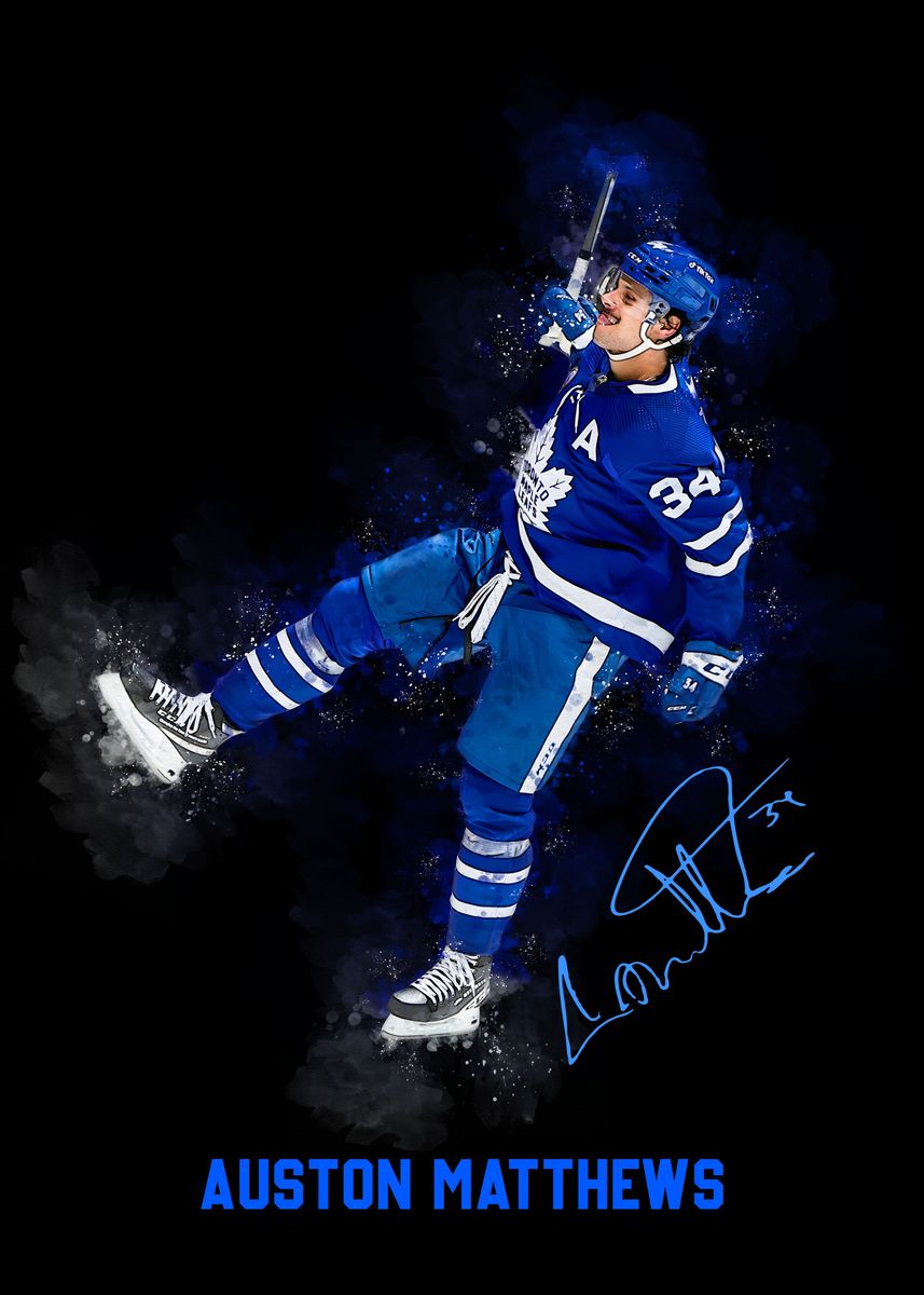 'Auston Matthews' Poster, picture, metal print, paint by minh ha | Displate