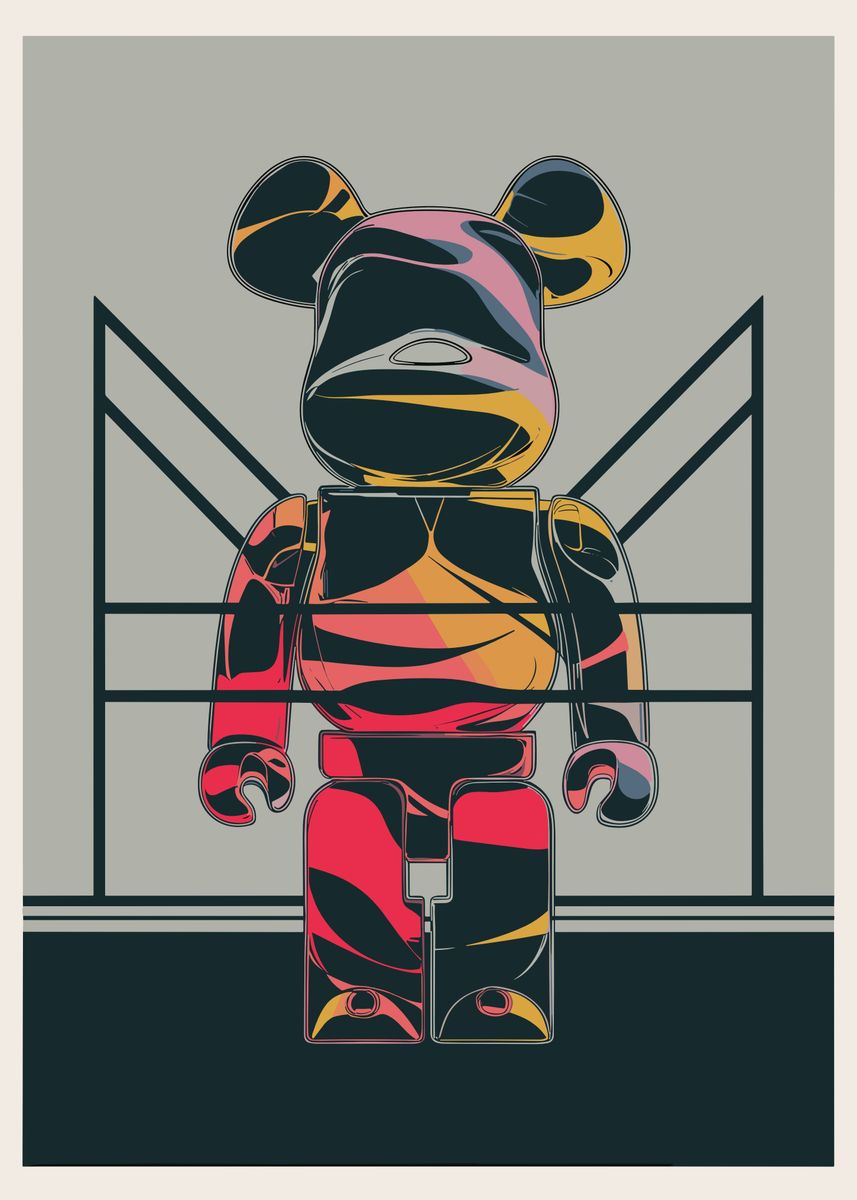 'Bearbrick vector' Poster, picture, metal print, paint by Boon Edgar ...