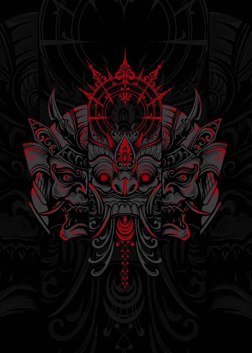 'demon dark' Poster, picture, metal print, paint by Dede Wiradinata ...