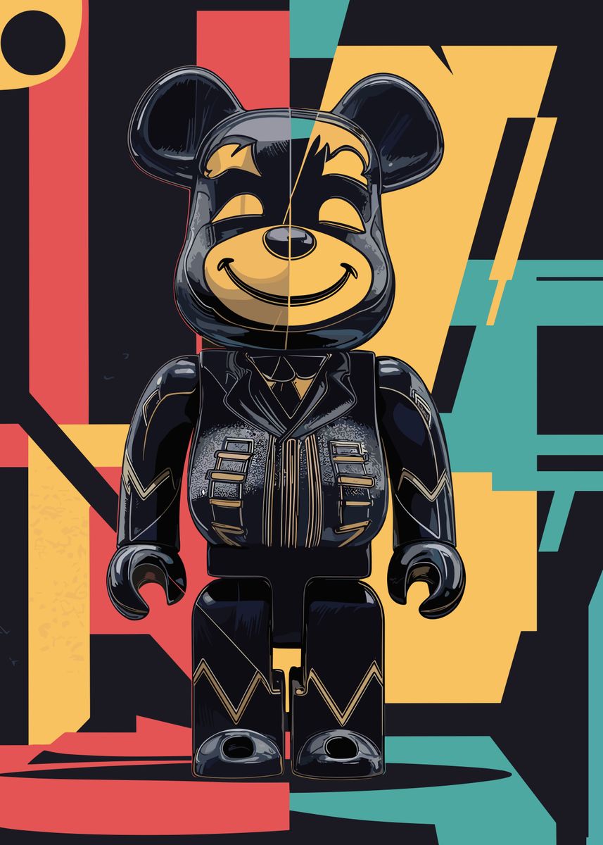'Bearbrick pop' Poster, picture, metal print, paint by Boon Edgar ...