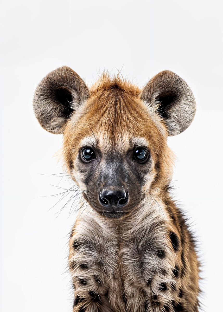 'Cute Baby Hyena' Poster, picture, metal print, paint by SuperNova ...