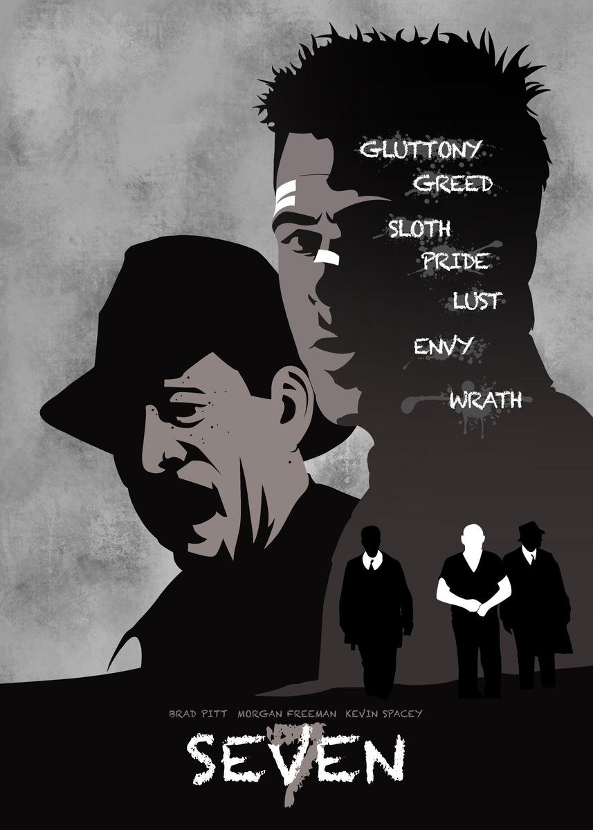 'Se7en alternative art' Poster, picture, metal print, paint by Magic ...