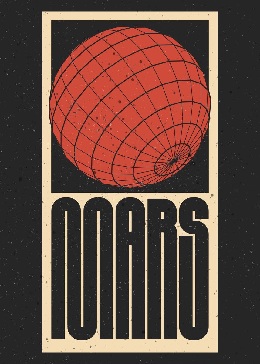 'Planet Mars' Poster, picture, metal print, paint by Wibu Soft | Displate