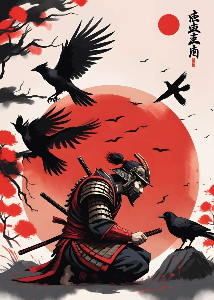 'Samurai Japanese' Poster, picture, metal print, paint by Alex Romiro ...