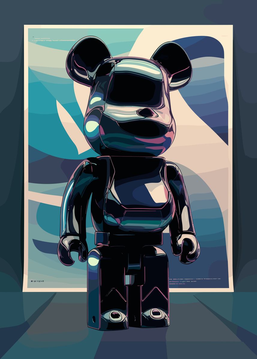 'Bearbrick poster' Poster, picture, metal print, paint by Boon Edgar ...