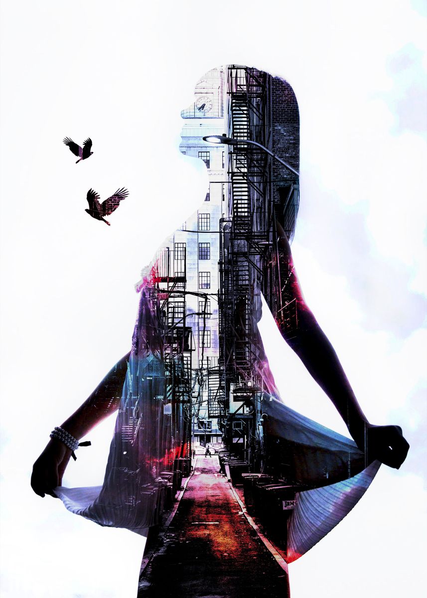 'Surreal Dancer' Poster, picture, metal print, paint by Aiden Tells ...