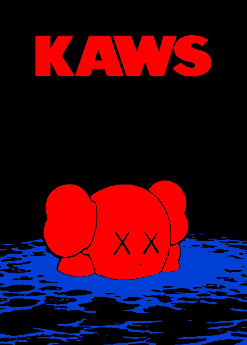 'Kaws' Poster, picture, metal print, paint by BB Creative | Displate