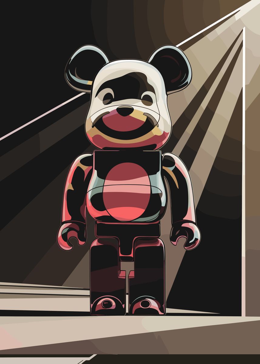 'Bearbrick ' Poster, picture, metal print, paint by Boon Edgar | Displate
