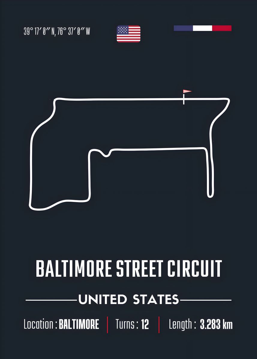 'Baltimore Track Layout' Poster, picture, metal print, paint by Ydha ...