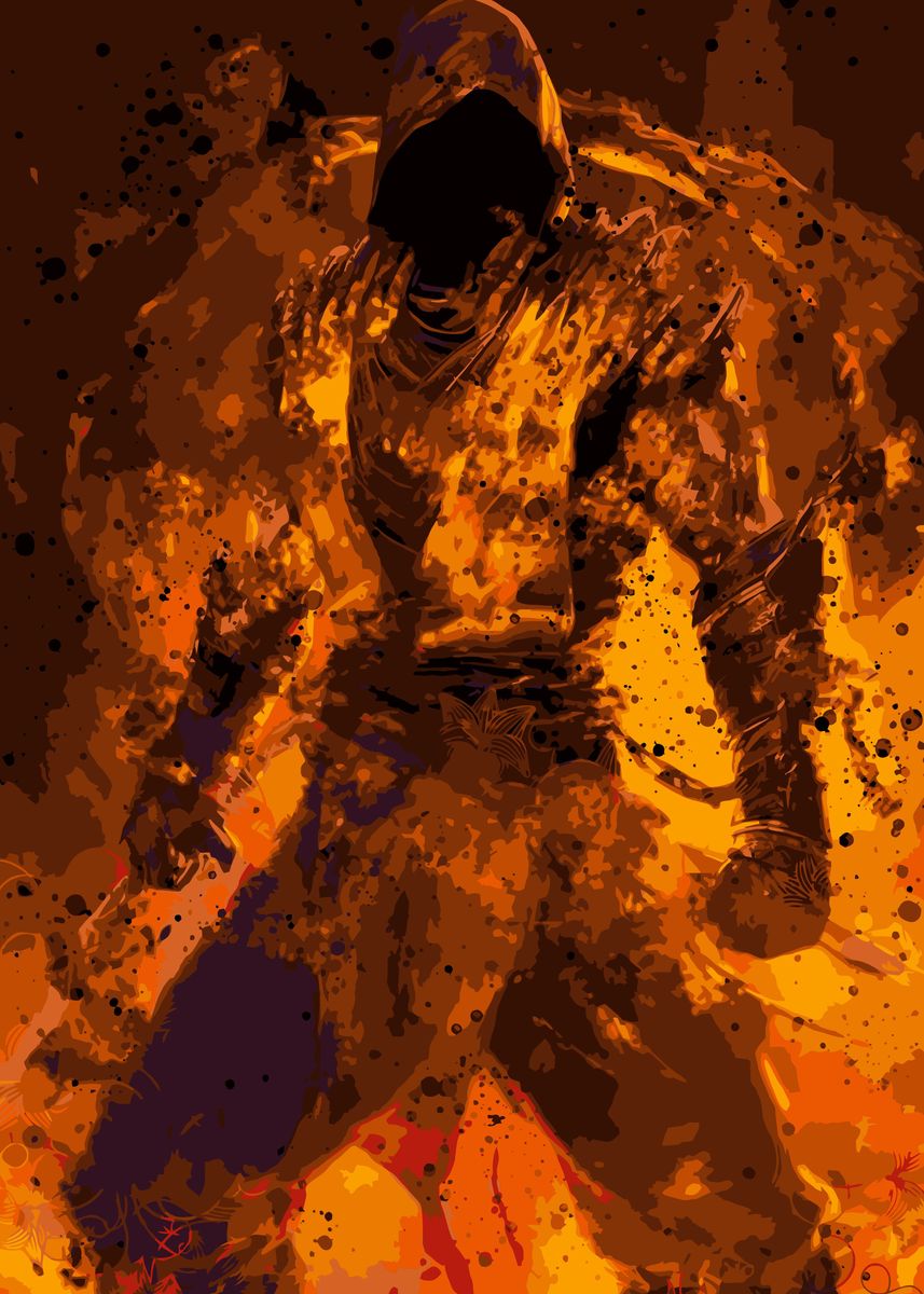 'Noob Saibot' Poster, picture, metal print, paint by ridwan displate ...