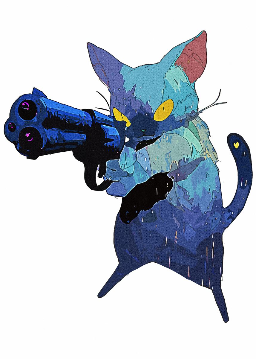 'Mice Shoot' Poster, picture, metal print, paint by Lucky Star | Displate