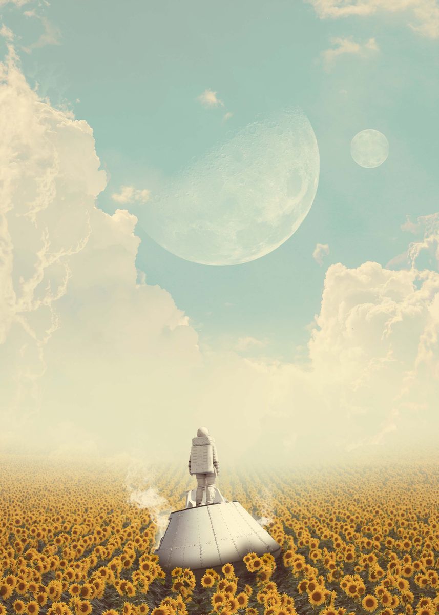 'Astronout in Outworld' Poster, picture, metal print, paint by Snd ...