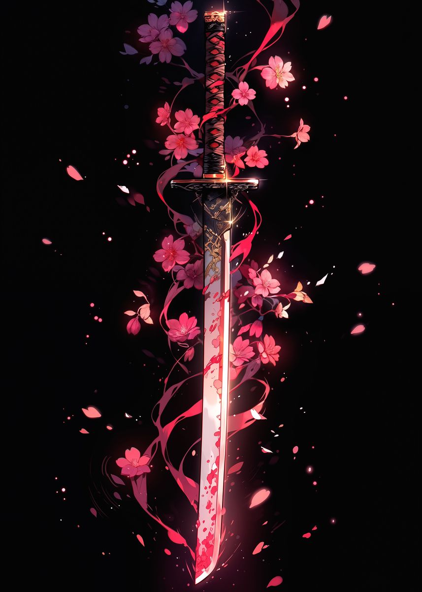 'samurai katana sword' Poster, picture, metal print, paint by Adel S ...