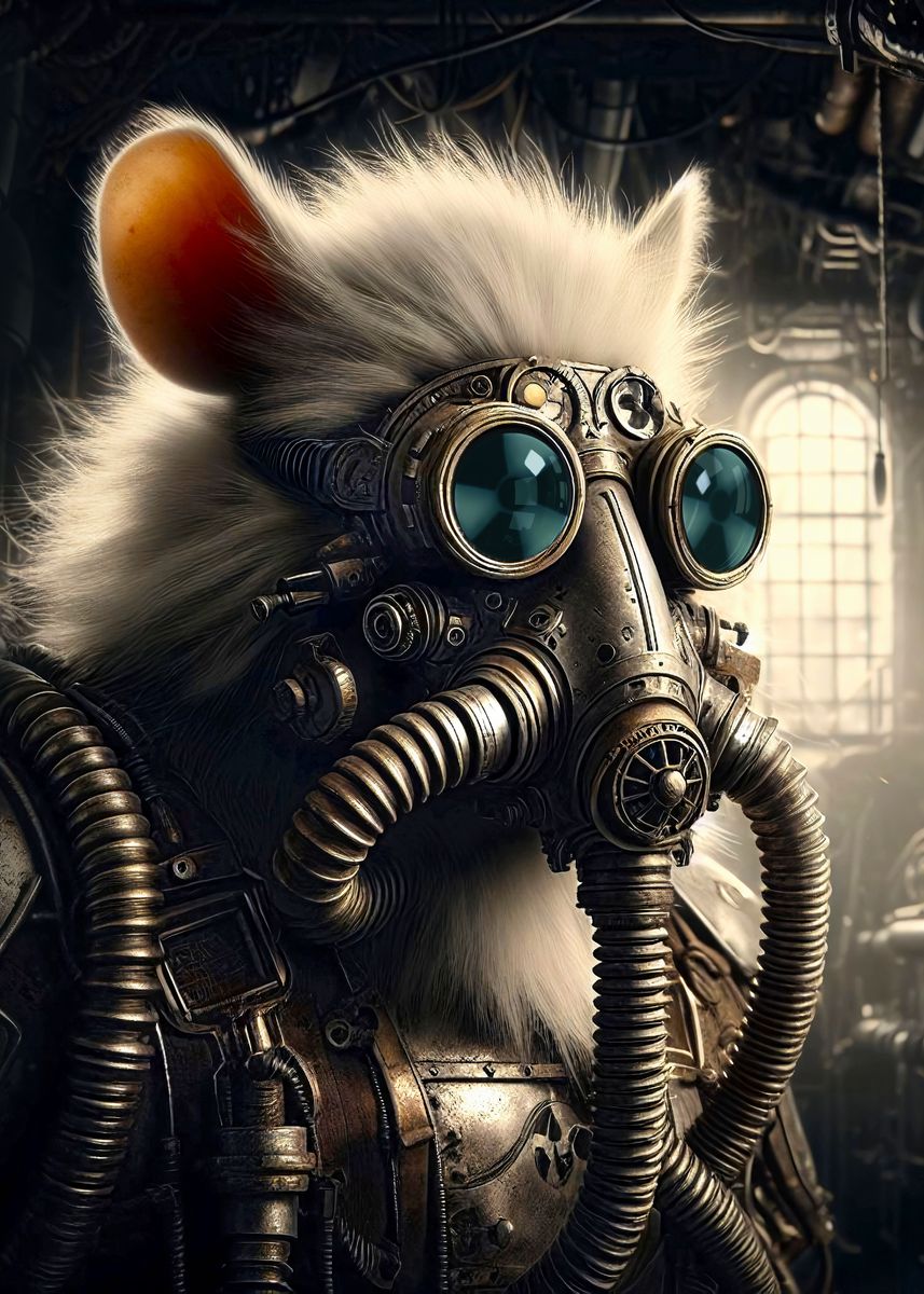 'Nuclear Rat' Poster, picture, metal print, paint by Jean Claude MICHEL ...