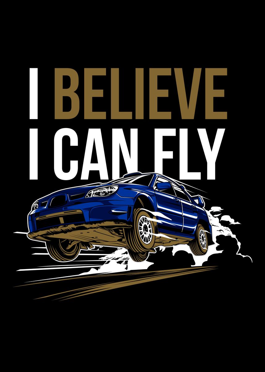'i believe i can fly' Poster, picture, metal print, paint by Gab ...